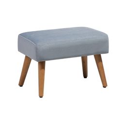 Beliani Hocker TAKOMA in Grau/Braun - (W) 50 x (H) 35 x (L) 30 cm | Gr.: onesize