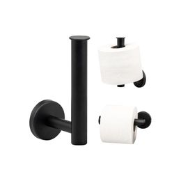 bremermann Toilettenpapierhalter Piazza Black ca. 6 x 15 x 9 cm (B/H/T) | Gr.: onesize