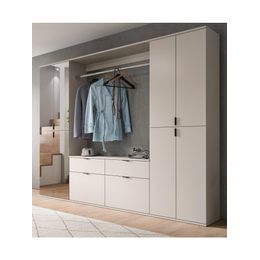 Inn.Furn Garderobe Set in kaschmir 243 cm, Garderoben- und Schuhschrank mit Spiegel | Gr.: onesize
