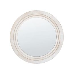Beliani Wandspiegel DELICIAS in Wei&szlig; - (W) 60 x (H) 60 x (L) 3 cm | Gr.: onesize