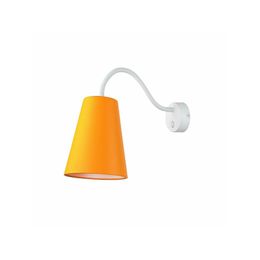 Licht-Erlebnisse Wandlampe (B)14 x (H)40 cm in Wei&szlig; Orange | Gr.: onesize