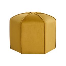 Beliani Pouf WISHEK in Gelb - (W) 45 x (H) 40 x (L) 45 cm | Gr.: onesize