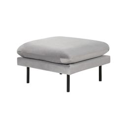 Beliani Ottomane VINTERBRO in Grau/Schwarz - (W) 70 x (H) 44 x (L) 70 cm | Gr.: onesize