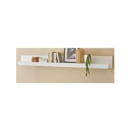 Furn.Design Wandboard wei&szlig; matt, Wandregal 217 x 22 cm, Derby | Gr.: onesize