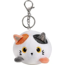 i-Total Schl&uuml;sselanh&auml;nger mit Haken Pl&uuml;schtier 10 x 11 x 9 cm Katze | Gr.: onesize