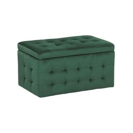 Beliani Ottomane MICHIGAN in Gr&uuml;n - (W) 72 x (H) 40 x (L) 42 cm | Gr.: onesize