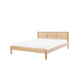 Beliani Doppelbett CARNAC in Braun - (W) 185 x (H) 90 x (L) 209 cm | Gr.: onesize