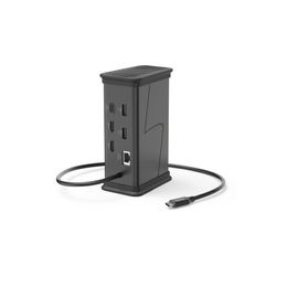 Hama Connect2Office Black, 9 Ports, 2x HDMI, USB-A, USB in Schwarz | Gr.: onesize