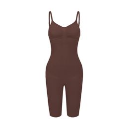 cfab Shapingbody 'Bodysuit Sculpting Shapewear mit Shorts' Damen Gr&ouml;&szlig;e XL braun