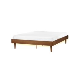 Beliani Doppelbett TOUCY in Braun - (W) 165 x (H) 38 x (L) 204 cm | Gr.: onesize