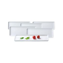 Ritzenhoff & Breker Ritzenhoff & Breker 6er Set Servierplatten Skagen 30,5 x 11,5 cm wei&szlig; in wei&szlig; | Gr.: onesize