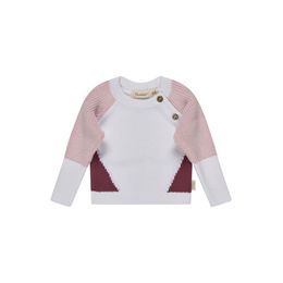 Sterntaler Strickpullover colorblocking in rose | Gr.: 74