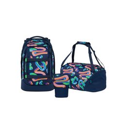 Satch Schulrucksack-Set PACK "Crazy Twist" 3-teilig in Blau/Rosa/Gr&uuml;n | Gr.: onesize