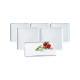 Ritzenhoff & Breker Ritzenhoff & Breker 6er Set Servierplatten Skagen 21 x 21 cm wei&szlig; in wei&szlig; | Gr.: onesize