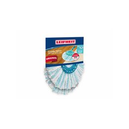 Leifheit 2er Set Ersatzkopf CLEAN TWIST Disc Mop micro duo wei&szlig; t&uuml;rkis 32,0x32,0x4,0cm | Gr.: onesize