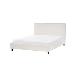 Beliani Doppelbett SENNEZ in Beige/Braun - (W) 170 x (H) 106 x (L) 211 cm | Gr.: onesize