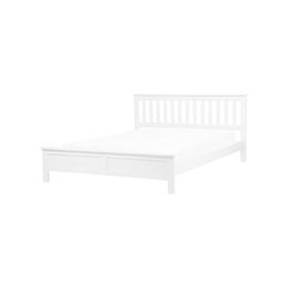 Beliani Doppelbett MAYENNE in Wei&szlig; - (W) 169 x (H) 88 x (L) 208 cm | Gr.: onesize