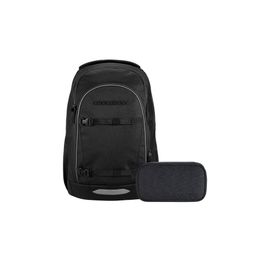 Coocazoo Schulrucksack-Set EVERY "Midnight Black" 2-tlg. in Schwarz | Gr.: onesize