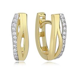 Balia Ohrringe Gold 333 Gelbgold - 8 Karat Wellen Creolen | Gr.: onesize