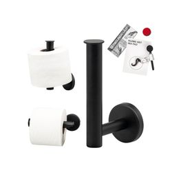 bremermann Toilettenpapierhalter Piazza Black ca. 6 x 15 x 9 cm (B/H/T) | Gr.: onesize