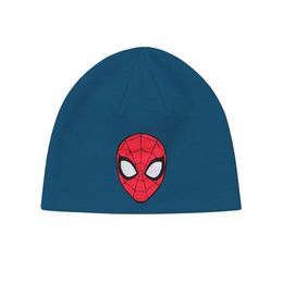 Marvel Spiderman Beanie Mask &Uuml;bergangsm&uuml;tze M&uuml;tze in blau | Gr.: onesize