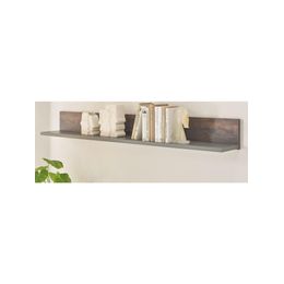 Furn.Design Wandboard Thermo Eiche, grau, Wandregal 152 cm | Gr.: onesize
