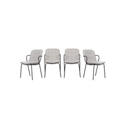 CALICOSY 4er-Set Stoelen Z&Eacute;LIE in Hellgrau - (W) 51 x (H)46 x (L)59 cm | Gr.: onesize