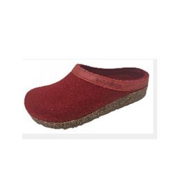Haflinger Hausschuh Grizzly Torben in Rot | Gr.: 38