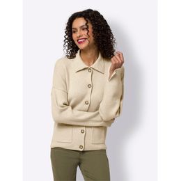 Heine Cardigan in sand-meliert | Gr.: 48
