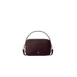Calvin Klein Damen Mini Bag "CK HARDWARE CAMERA BAG", braun, Lederimitat, Polyester, Taschen, Handtasche, Henkeltasche, Tragetasche mit CK-Logo