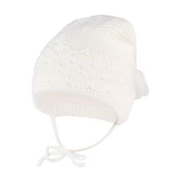 Sterntaler Zipfelm&uuml;tze Struktur in ecru | Gr.: 45 cm