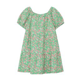 s.Oliver Kleid M&auml;dchen Gr&ouml;&szlig;e 140 gr&uuml;n / flieder / hellpink / wei&szlig;