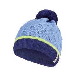 Sterntaler Bommelm&uuml;tze Struktur in mittelblau | Gr.: 51 cm