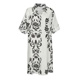 Lascana Longbluse in beige-schwarz bedruckt | Gr.: 38