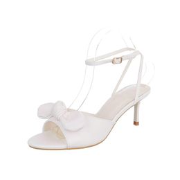 Ital-Design High-Heel Sandalette in Wei&szlig; | Gr.: 39