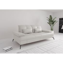 Sit & More 2,5-Sitzer SIT & MORE, B:202cm H:90cm T:122cm, wei&szlig;, Sofas, "Amica, inkl. Sitztiefenverstellung und Armteilverstellung", wahlweise mit