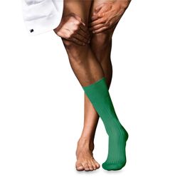 Falke Damen Socken "No. 10 Pure Fil d'&Eacute;cosse", Gr. 43, gr&uuml;n, Obermaterial: 93% Baumwolle CO. 7% Polyamid PA., Socken
