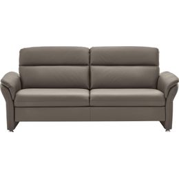 3-Sitzer DIE PLANBAR, B:216cm H:96cm T:92cm, braun, Sofas, "PN-EM16031, Breite 216 cm", Echtleder mit Federkernpolsterung, wahlweise mit