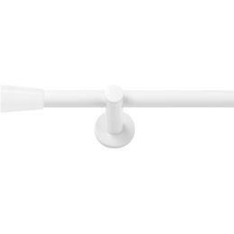 Gardinenstange SN DECO GROUP, L:180cm &Oslash;:19mm, silber, Gardinenstangen, "Gardinenstange Nizza &Oslash; 19 mm, 1-l&auml;ufig, Fixma&szlig;, verschraubt"