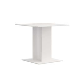 Esstisch Home Affaire, B:80cm H:75,5cm T:80cm, wei&szlig;, Tische, "Capua, Esstisch, K&uuml;chentisch, Bistrotisch, Speisetisch", Leicht zu bewegen, ideal f&uuml;r