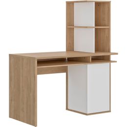 Schreibtisch GAMI, B:120cm H:72cm T:60cm, braun, Kinderzimmer, Tische, "NEX", Ein Schreibtisch mit optimalem Stauraum