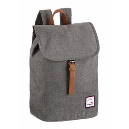 Kangaroos Cityrucksack, grau, Nylon, Rucks&auml;cke, in schlichter Optik