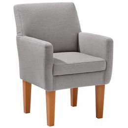 Sessel OTTO HOME, B:66cm H:96cm T:71cm, grau, Strukturstoff (Zusammensetzung: 100% Polyester), Wohnzimmer, Sessel, "Fehmarn", komfortable Sitzh&ouml;he