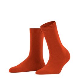 Falke Damen Socken "Cosy Wool", Gr. 35, orange, Obermaterial: 31% Wolle WO. 27% Viskose CV. 24% Polyamid PA. 18% Kaschmir WS., glatt, Socken