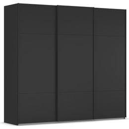 Schwebet&uuml;renschrank Rauch, B:242cm H:223cm T:68cm, schwarz, Holzwerkstoff, Schr&auml;nke, "Kleiderschrank Schrank Garderobe Schlafzimmerschrank CONTIDO",