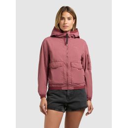 Khujo Damen Blouson "VONA"fuchsia, Gr. S, Crinkleoptik, Web, 100% Nylon, Jacken