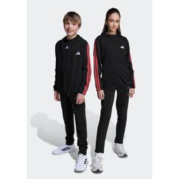 Jungen Trainingsanzug "ESSENTIALS KIDS"schwarz, pure turbo, Gr. 152, adidas Sportswear, Obermaterial: 52% Baumwolle, 48% Polyester, Sportanz&uuml;ge