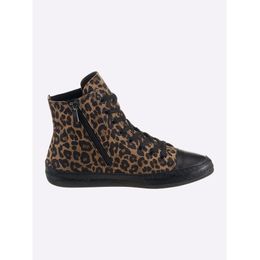 Andrea Conti Sneaker in schwarz-braun-leo | Gr.: 39