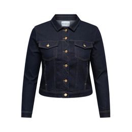 Only CARMAKOMA Damen Jeansjacke "CARWESPA LS RINSE JACKET DNM NOOS"dunkelblau denim detail:rinse, Gr. 46, unifarben, Denim/Jeans, Obermaterial: 79%