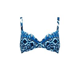 Sunflair Bikinitop Damen Gr&ouml;&szlig;e 75 blau / wei&szlig;